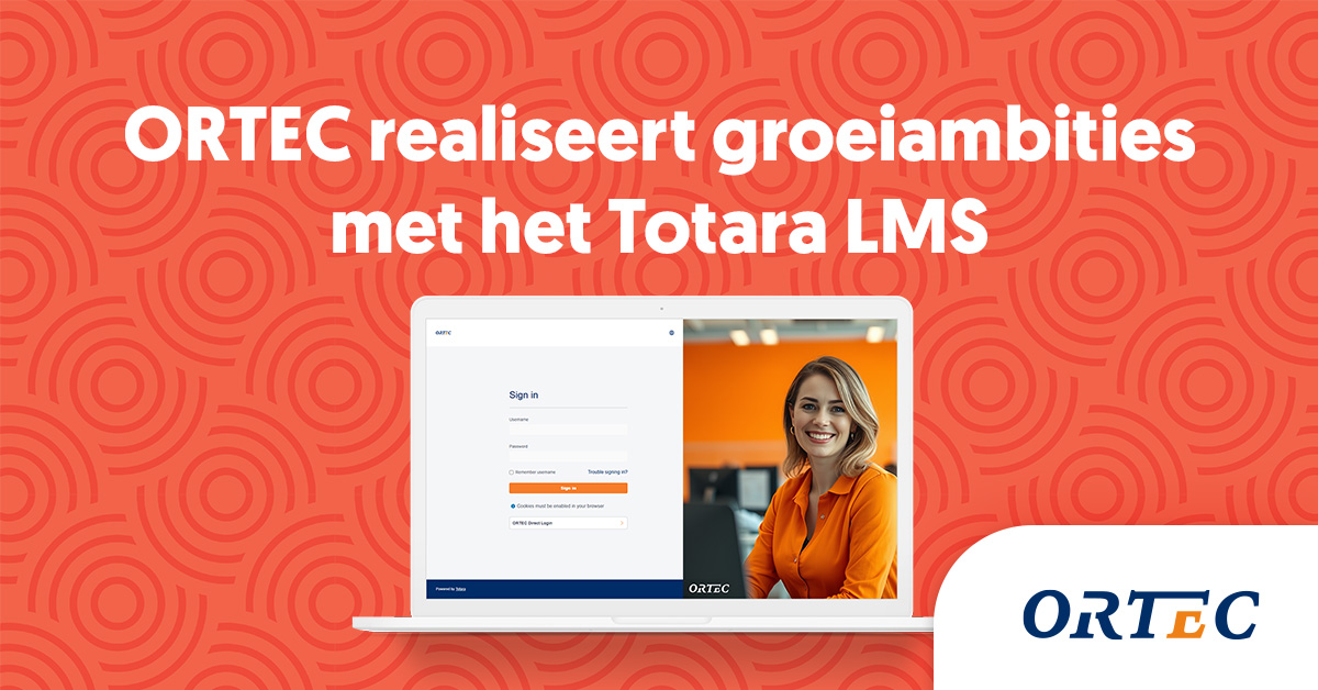 Zo groeit ORTEC met het Totara LMS - UP learning